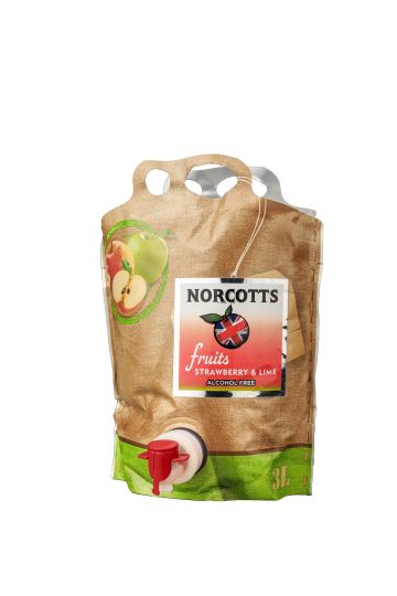 Norcotts Fruits Alcohol Free Strawberry & Lime 2x3L Pouches - Norcotts ...
