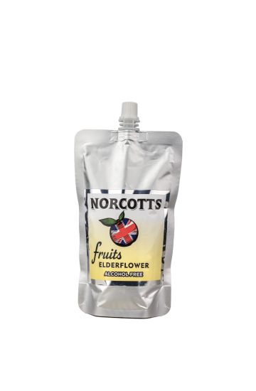 Norcotts Fruits Alcohol Free Elderflower 12x300ml Pouches - Norcotts Cider